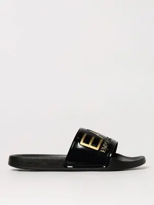 EA7 EA7 Slides With Logo Detail Black