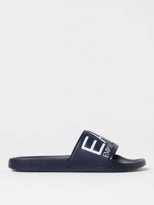 EA7 EA7 Slides With Logo Detail Blue
