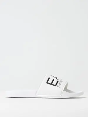 EA7 Slides With Logo Detail - Ice