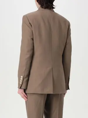 Brunello Cucinelli Double Breasted Jacket - Cocoa