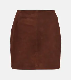 Nour Hammour Remi Suede Miniskirt