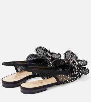 Mach & Mach Le Cadeau Mesh Slingback Flats