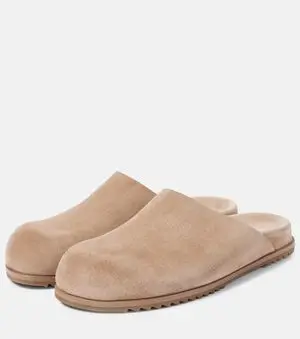 Rick Owens Granola Suede Mules