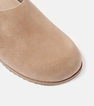 Rick Owens Granola Suede Mules