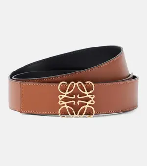 Loewe Loewe Anagram Reversible Leather Belt Multicoloured
