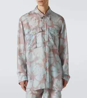 Dries Van Noten Floral Silk Shirt