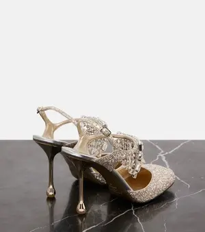 JIMMY CHOO Verity 95 Glitter Pumps