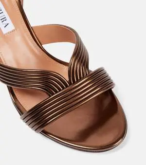 AQUAZZURA Daryl 75 Leather Sandals