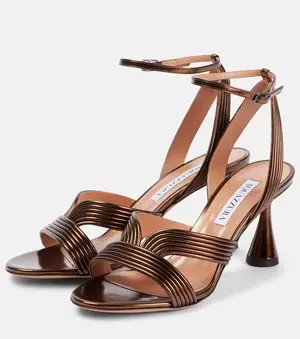 AQUAZZURA Daryl 75 Leather Sandals