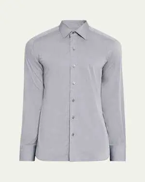 TOM FORD Cotton Chambray Slim-fit Dress Shirt - Light Blue
