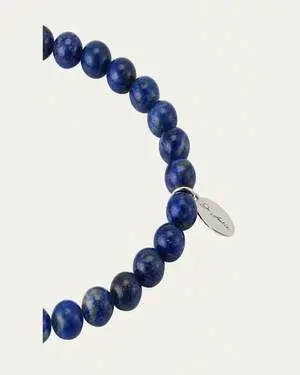 JAN LESLIE Lapis Lazuli Beaded Stretch Bracelet