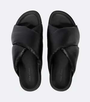 Rick Owens Leather Donut Granola Sandals