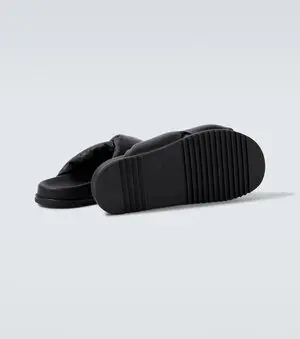 Rick Owens Leather Donut Granola Sandals
