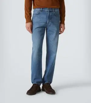 Zegna Roccia Straight Jeans - Blue