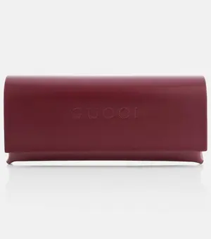 Gucci Logo Embellished Rectangular Sunglasses