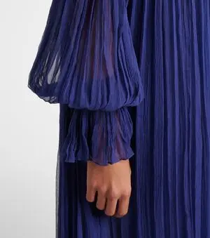 Costarellos Renia Chantilly Lace Gown - Blue