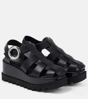 Stella Mccartney Silver Tone Sandals For Women