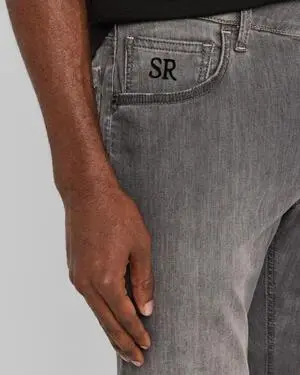 Stefano Ricci Slim Fit Jeans - Gray