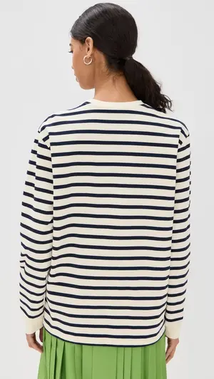 Tibi Striped Perfect Tee