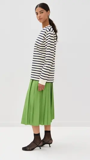 Tibi Striped Perfect Tee