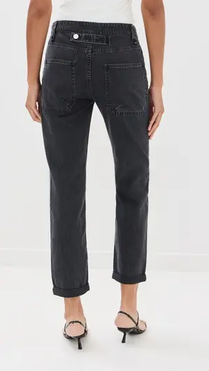 Tibi Mou Denim Clift Jeans - Black