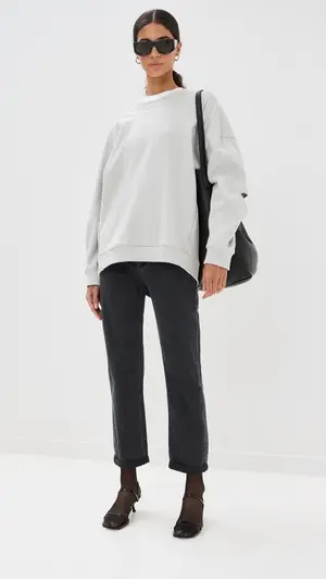 Tibi Mou Denim Clift Jeans - Black