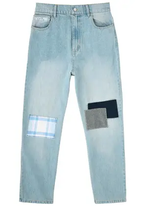 SINCLAIR Appliquéd Straight-leg Jeans