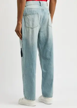 SINCLAIR Appliquéd Straight-leg Jeans