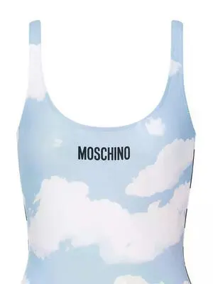 Moschino Cloud-print One-piece Swimsuit