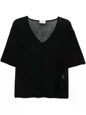 P.a.r.o.s.h Fine-knit Blouse - Black