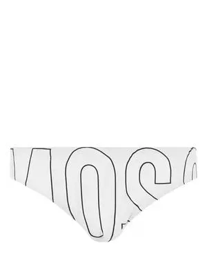 Moschino Print Swim Briefs - White