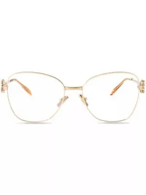 Miu Miu Cat-eye Glasses - Gold