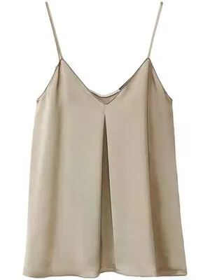 Fabiana Filippi Pleated Tank Top - Neutrals