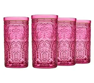GODINGER Jax Hot Pink Highball, Set Of 4 - One-color