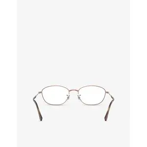 Ray-ban Rx3749v Irregular-frame Optical Glasses - Brown