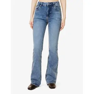 FRAME The Reboot Flared-leg High-rise Jeans - Crave