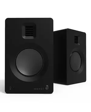 KANTO Tuk Premium Powered Bookshelf Speakers Pair - Black