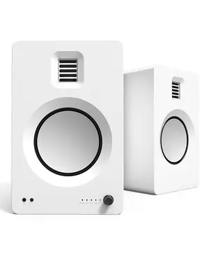 KANTO Tuk Premium Powered Bookshelf Speakers Pair - White
