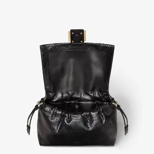 Fendi Mamma Baguette Medium Bag - Black