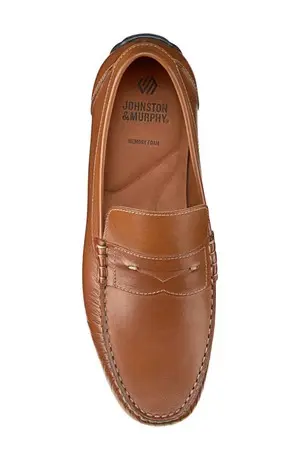 Johnston & Murphy Beck Penny Loafer - Tan Full Grain