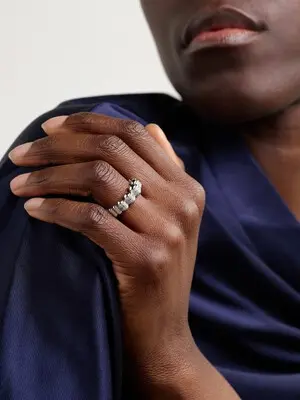 L’ATELIER NAWBAR The Atom 18-karat White Gold Diamond Ring