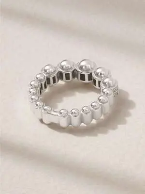 L’ATELIER NAWBAR The Atom 18-karat White Gold Diamond Ring