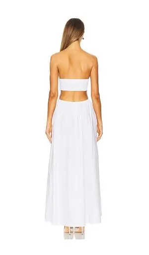 Susana Monaco Poplin Drop Waist Maxi Dress