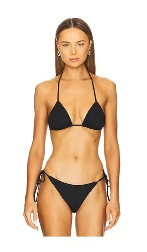 Susana Monaco String Bikini Top - Black