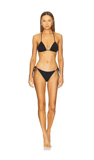 Susana Monaco String Bikini Bottom - Black