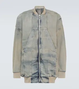 Rick Owens Sphinx Jumbo Dyed Denim Jacket Blue