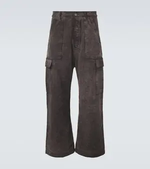Rick Owens Denim Cargo Pants - Grey