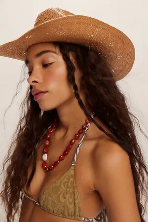 Lack Of Color Desert Rose Cowboy Hat - Beige