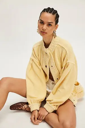 Free People Oversized Cable Knit Cardigans