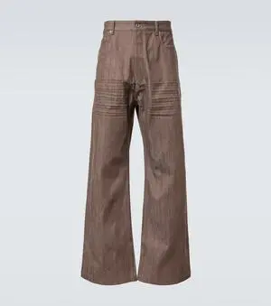 Rick Owens Geth Wide-leg Jeans - Brown